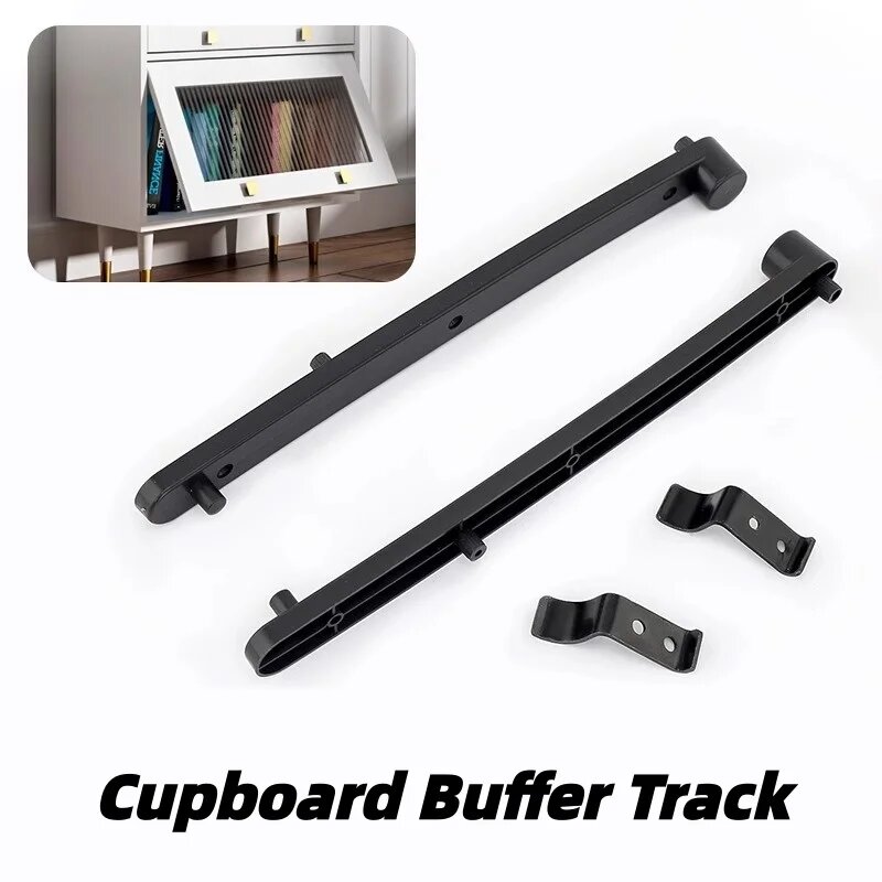 Пластиковые направляющие для скрытых откидных дверей черные