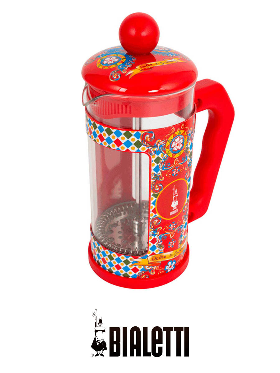 Френч-пресс Bialetti Dolce&Gabbana 350 мл, красный, не подходит для ПММ