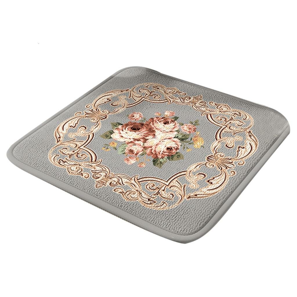 Мягкий чехол-сиденье для стула с рисунком цветов, Стиль 2 - 2