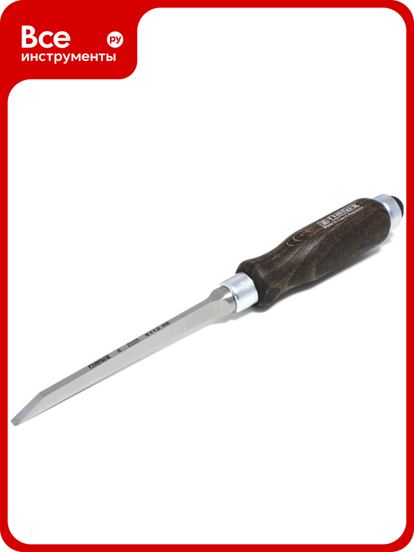 Долото с ручкой NAREX WOOD LINE PLUS 6 мм 811206