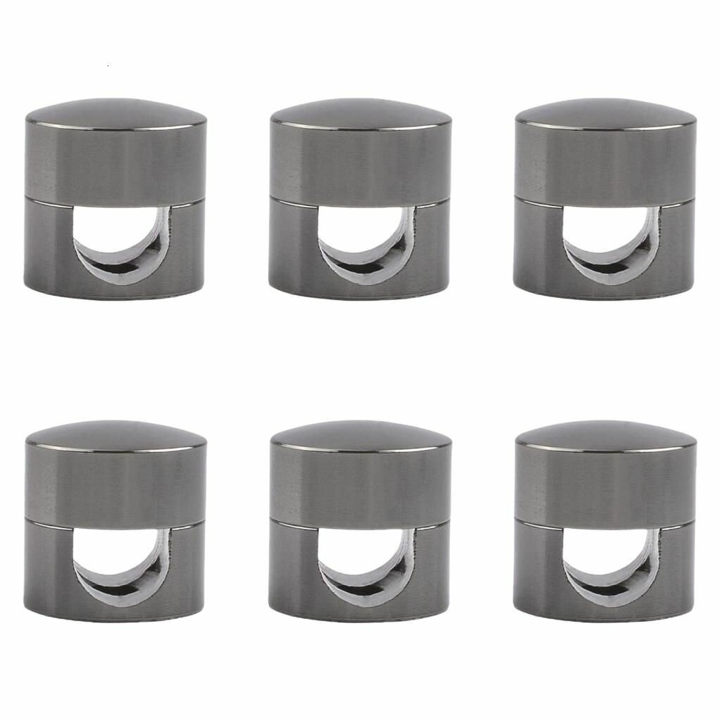 Набор из 6 потолочных крюков для ламп и кабелей, Жемчужно-черный