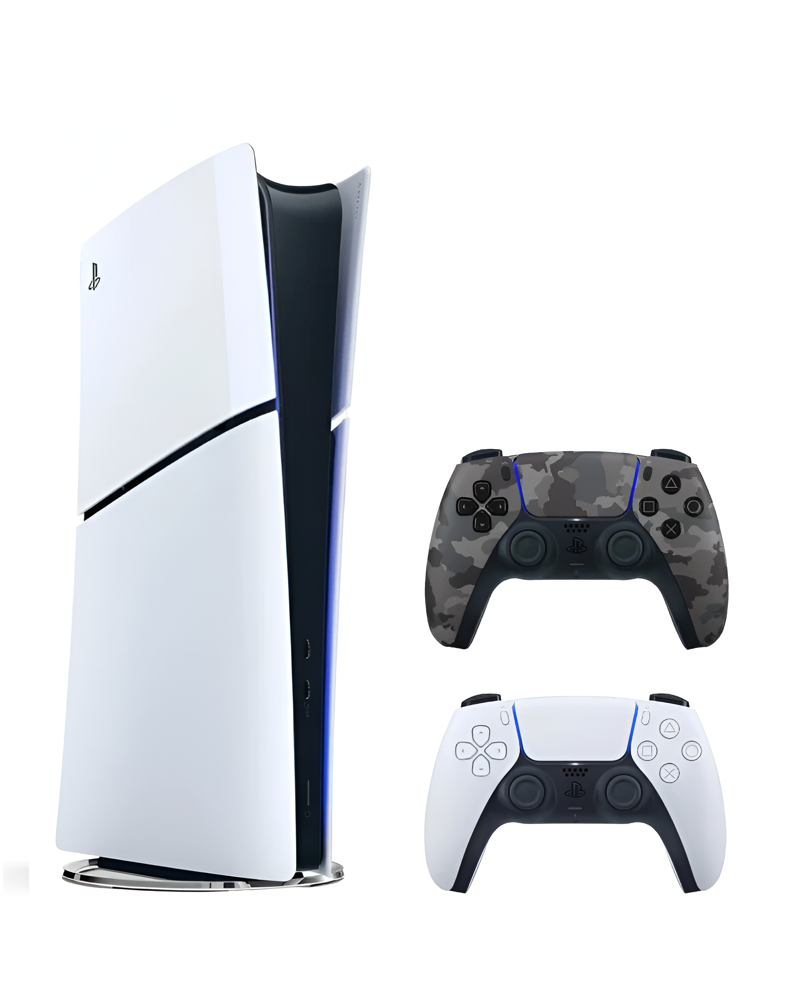 Игровая приставка Sony PlayStation 5 Slim, 1ТВ Digital Edition + 2 Геймпад(Grey Camo)