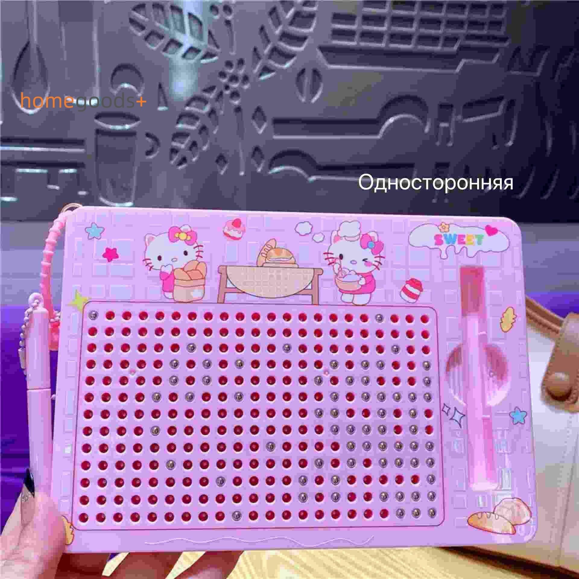 Обучающий, графический портативный планшет для рисования магнитными шариками