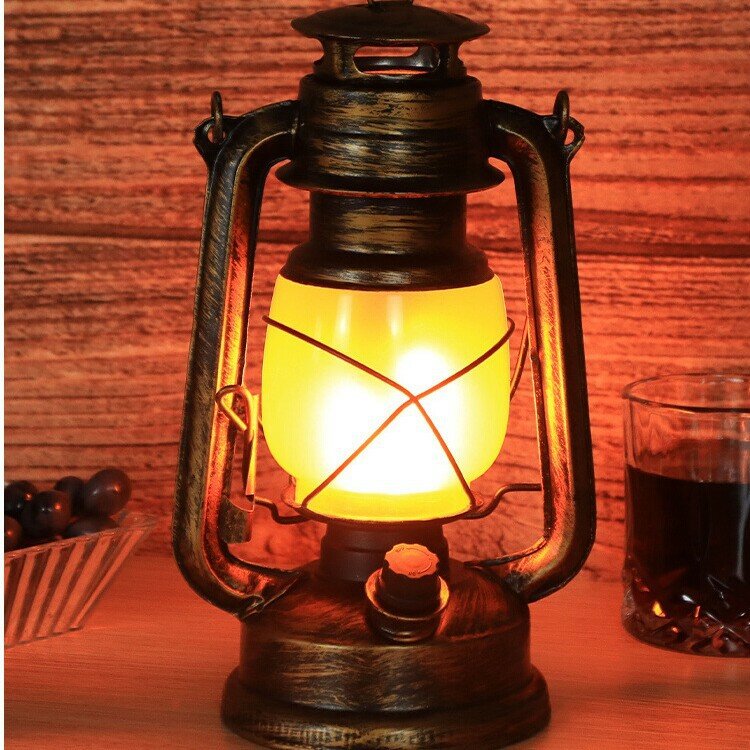 Longze перезаряжаемая настольная лампа для бара, декоративная атмосферная лампа, креативный ретро-фонарь в виде лошади,