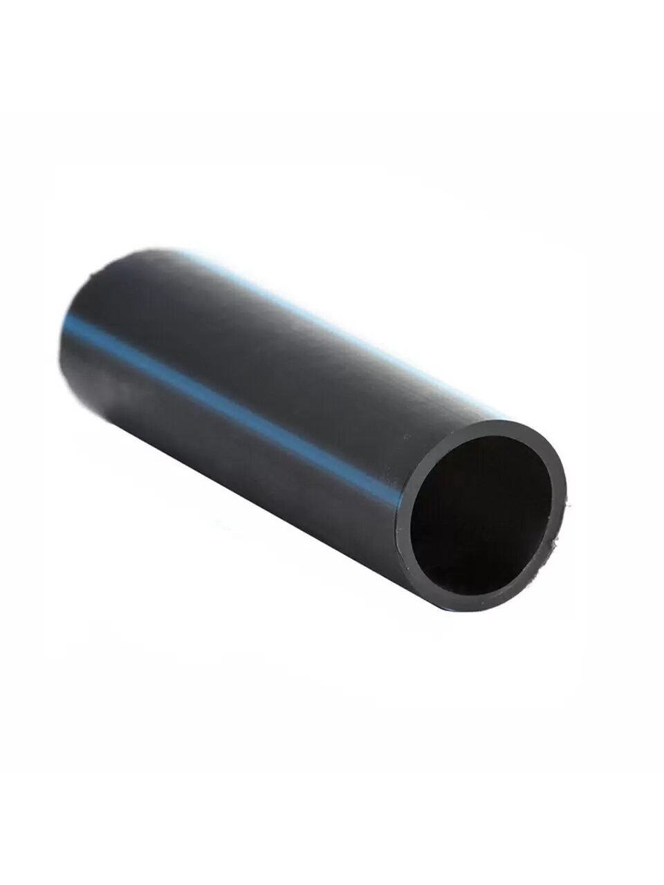 ПНД труба РосТурПласт диаметр 20х2 мм, питьевая, синяя полоса, длина 100 м