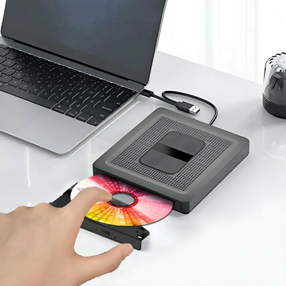 GJX Внешний оптический привод USB 3.0 и Type-C для DVD, CD и Blu-ray с высокой скоростью передачи данных