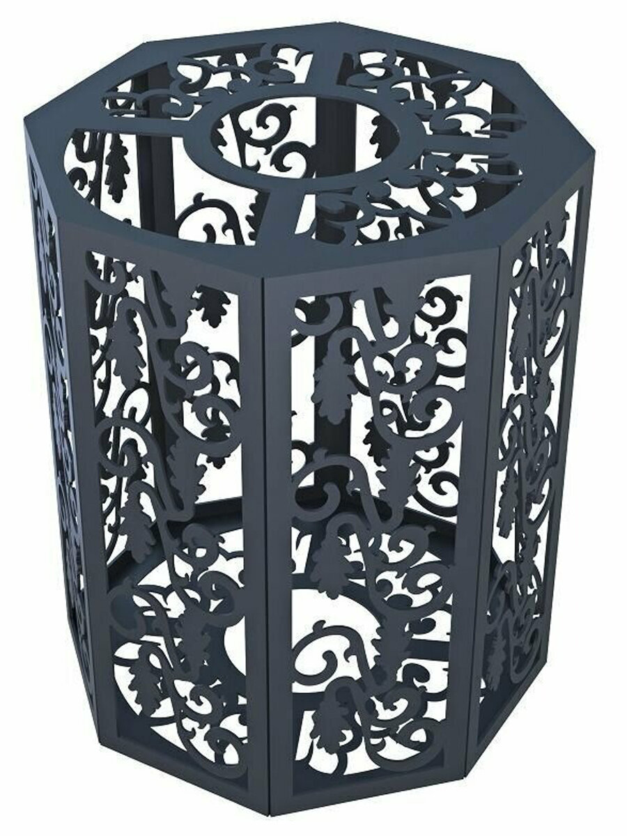 Решетка-каменка на трубу дымохода бани D 115 мм, Царь Печи 400