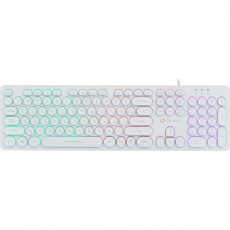 Клавиатура Oklick 420MRL белый