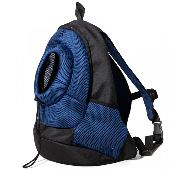 Gamma Рюкзак-переноска для кошек Кенгуру синяя, размер 32*52*18 см