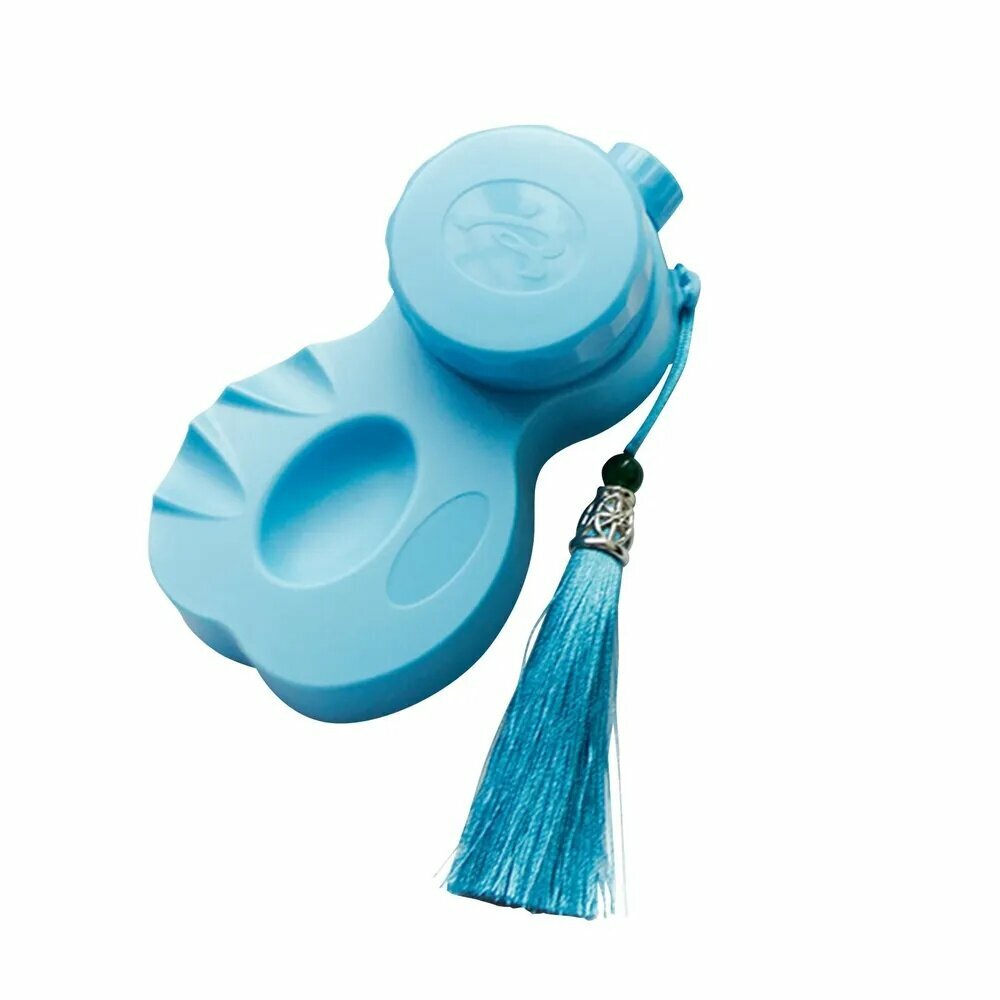 Чернильница с крышкой для каллиграфии, резервуар для чернил для письма, живописи, рисования, синяя