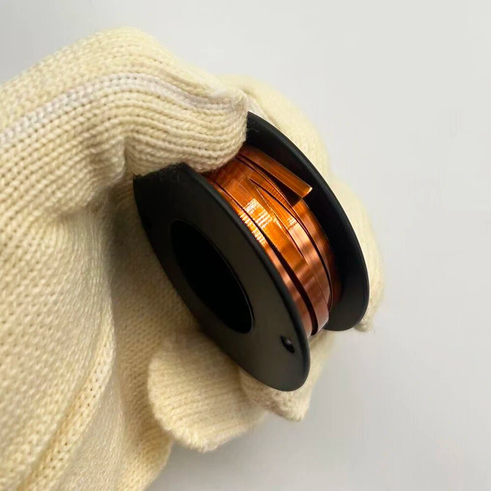 Плоский магнитный провод Sincelian полиимидной изоляции 220 класса медный 0,3x2 мм, 0.2mm x 3.0 mm