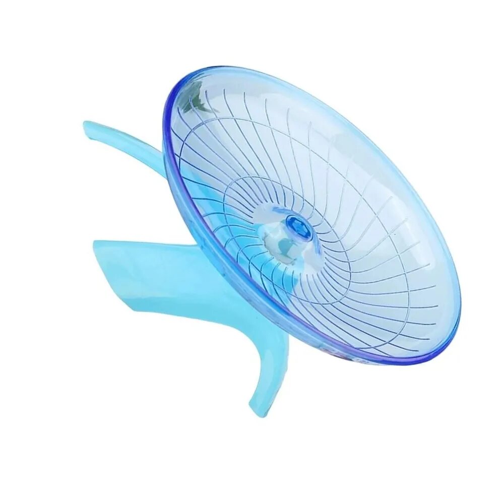 Беговое колесо для мелких питомцев, гладкое пластиковое, разные цвета, Синий