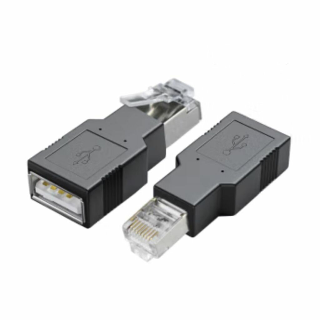 USB к RJ45 Ethernet адаптер USB2.0, женский к мужскому конвертеры для сетевых устройств и ПК, надежное соединение
