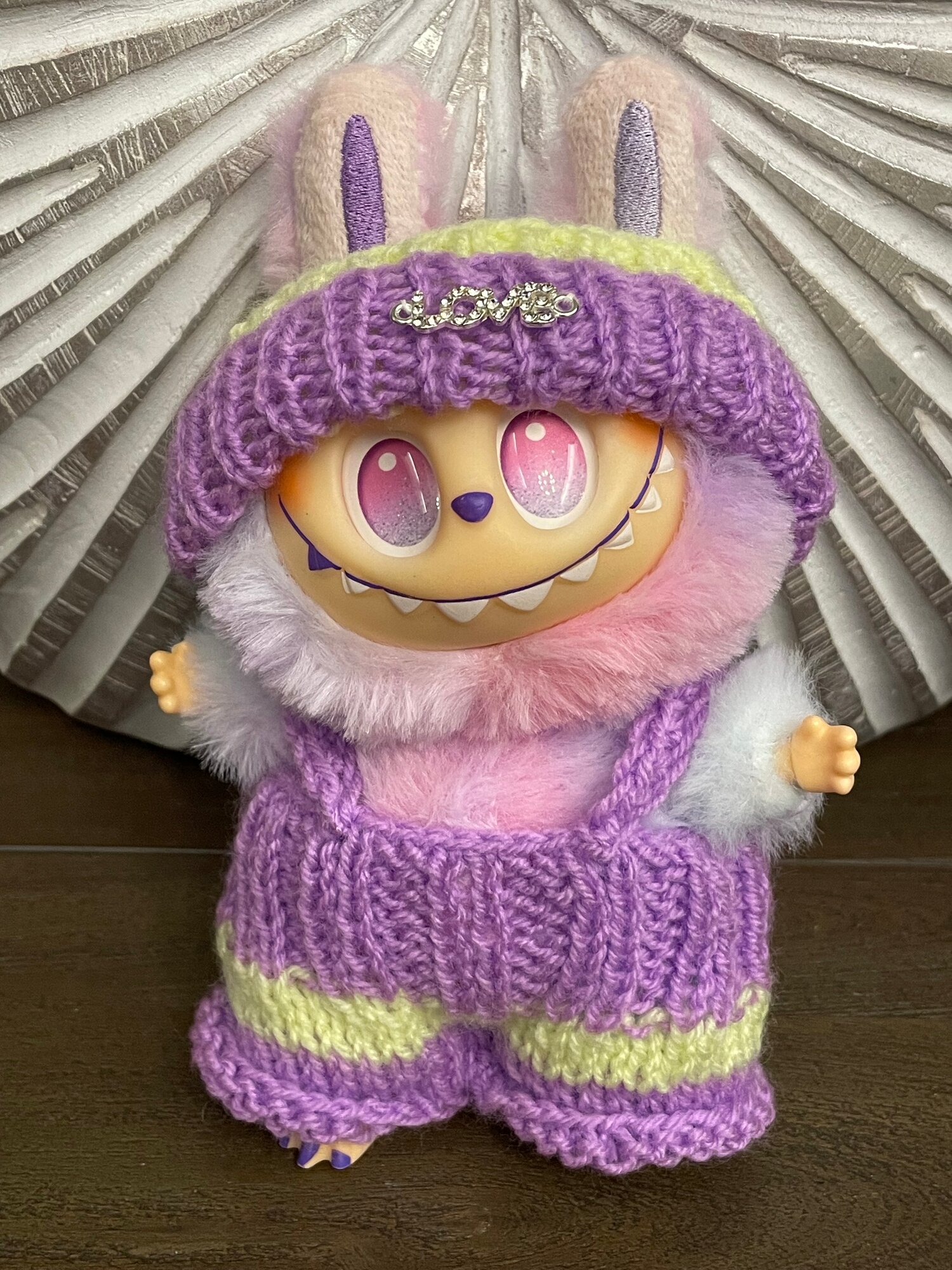 Лабубу мягкая игрушка брелок Labubu Winter 17см