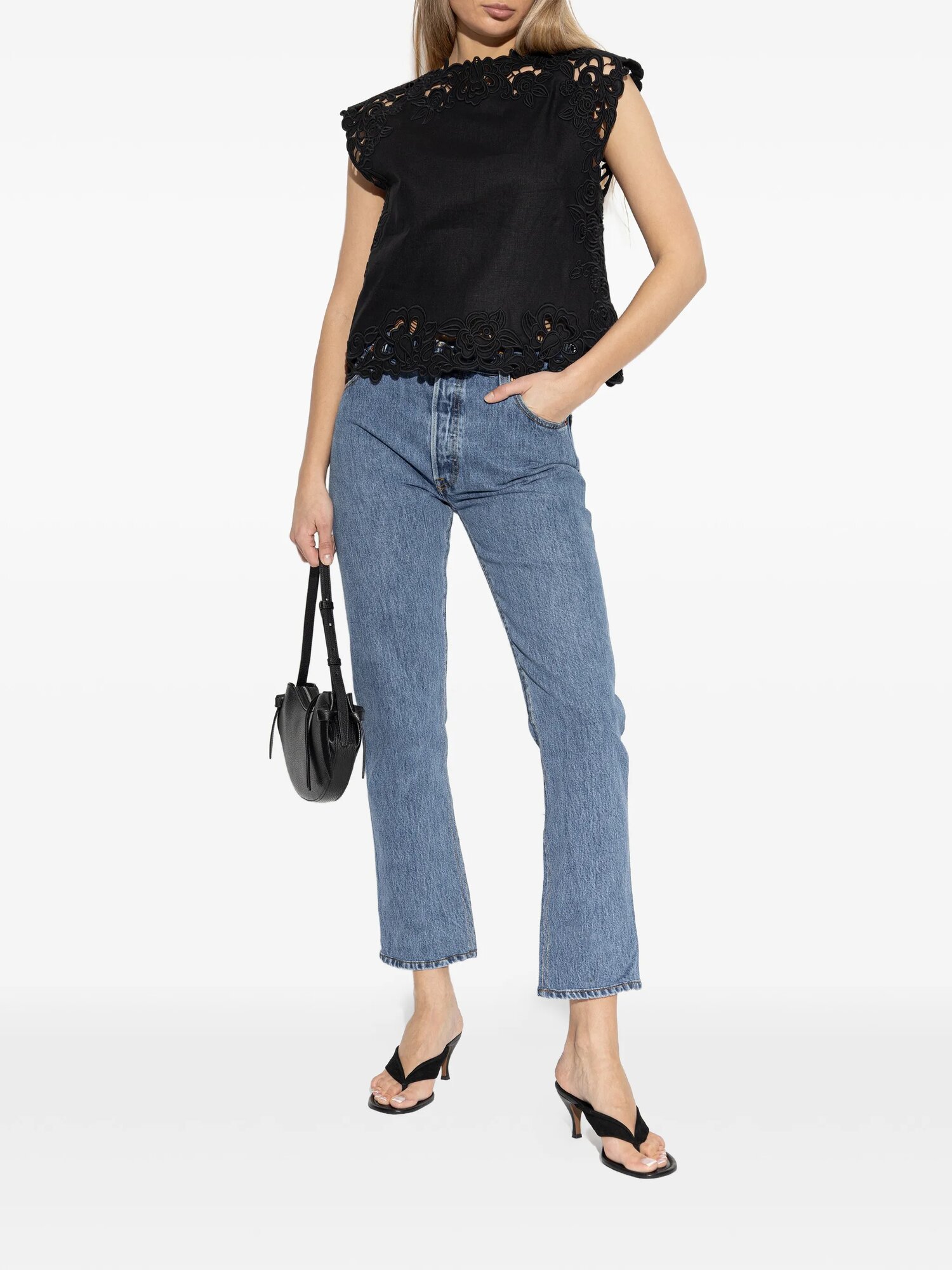 Блуза Cult Gaia Floral-panel blouse, размер 6 — фото 1