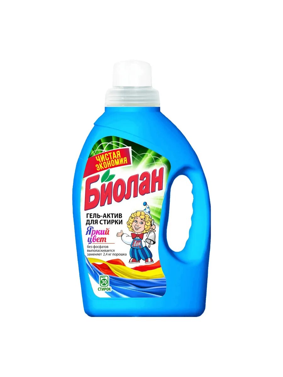Гель Биолан Яркий цвет для цветного белья 1,1 л