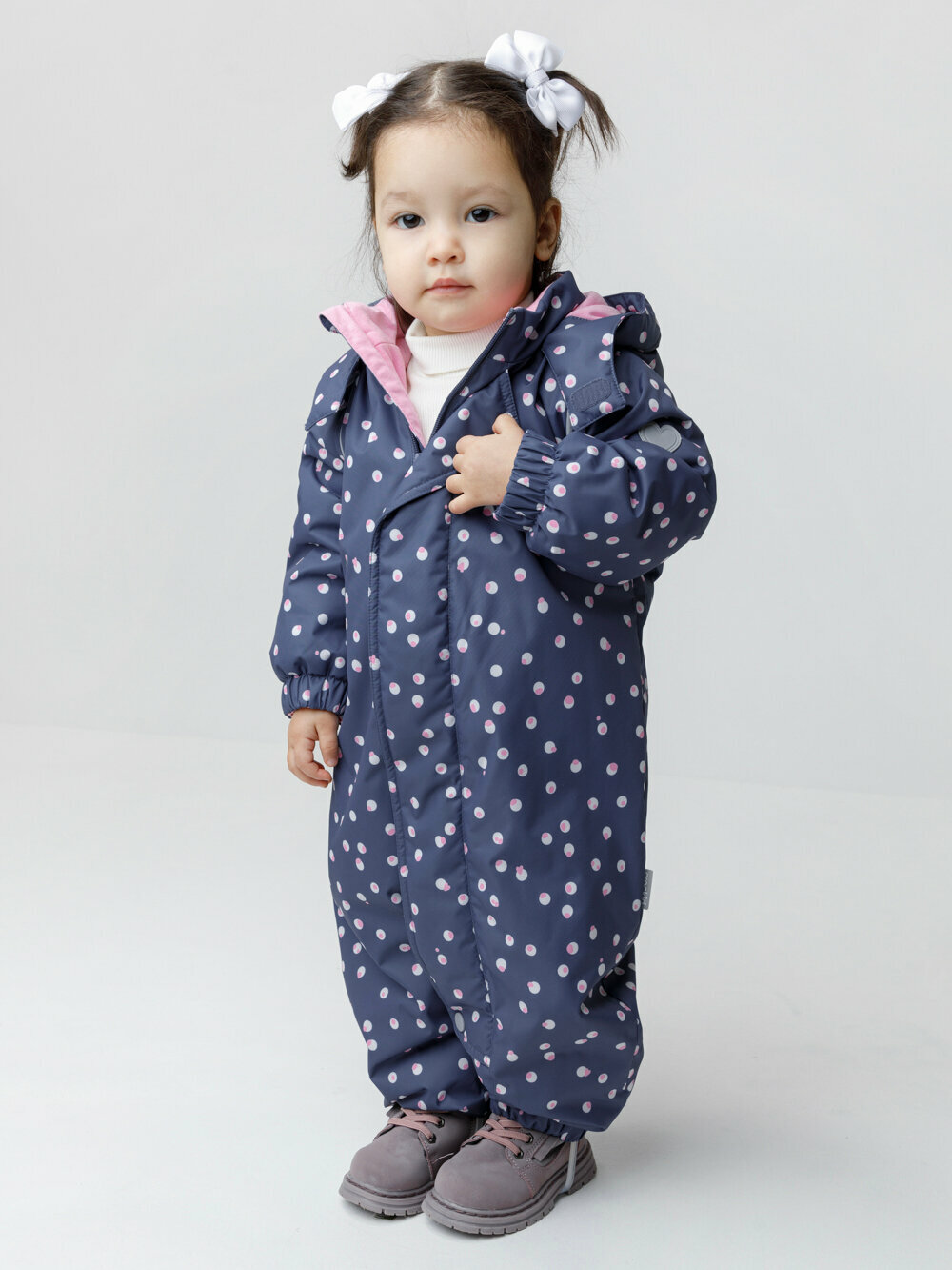 Комбинезон утеплённый демисезонный с утеплителем для девочки, мембрана
