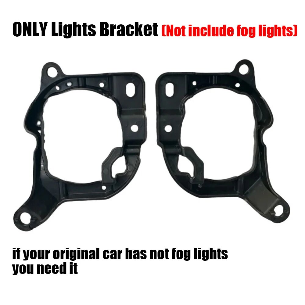 Белые/желтые светодиодные противотуманные фары для Toyota Venza Harrier 2021-2025 Only Black Bracket