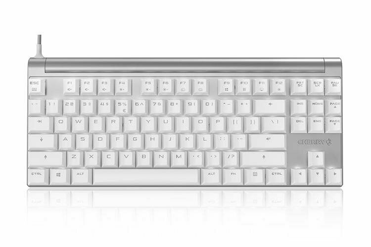 Клавиатура проводная игровая механическая унисекс CHERRY MX8.0, 87 клавиш, Black Switch, монохромная подсветка