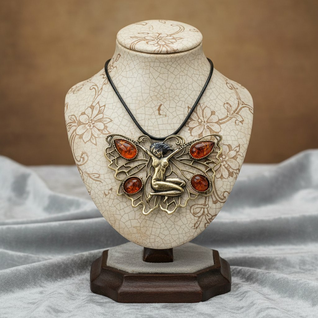 Подвеска, янтарь