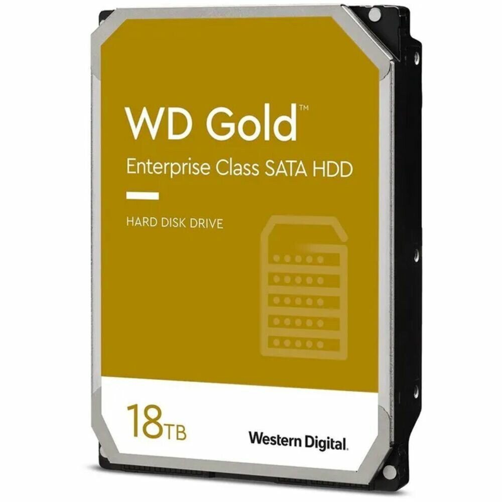 Жесткий диск 3.5" SATA3 18Тб 7200rpm 512mb WD Gold ( WD181KRYZ ) OEM