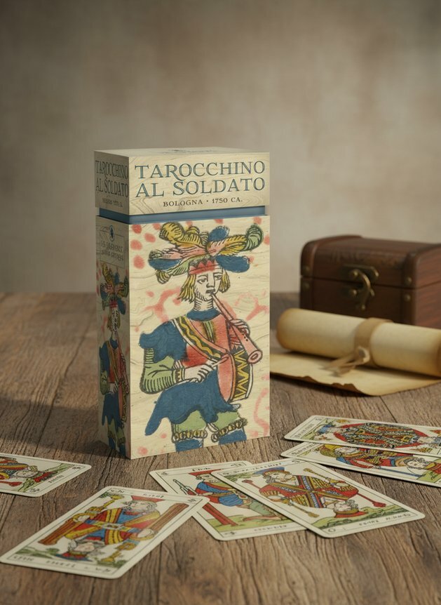 Карты Таро "Tarocchi al Soldato Limited Edition Tarot Cards" Lo Scarabeo / Тароккино Аль Солдато 63694 Lo Scarabeo