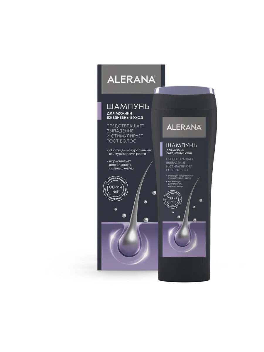 Алерана Шампунь для мужчин Ежедневный уход, шампунь, 250 мл,