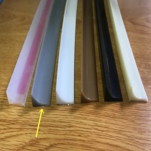 Силиконовый водоотталкивающий профиль для ванной комнаты grey, length 100cm