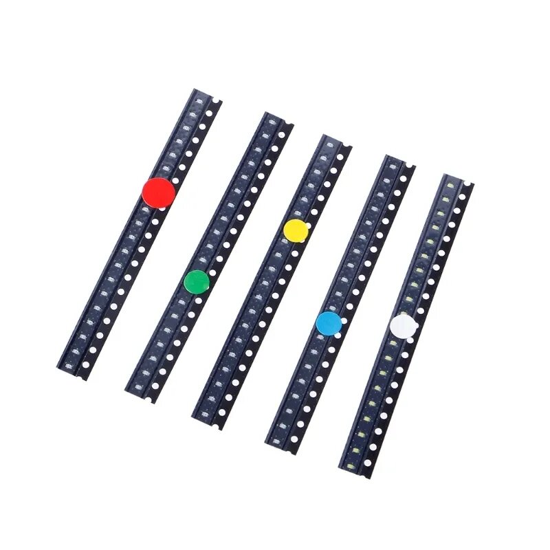 (1 упаковка) 0603 SMD LED SMD светоизлучающая трубка в упаковке 5 цветов, по 20 шт каждая