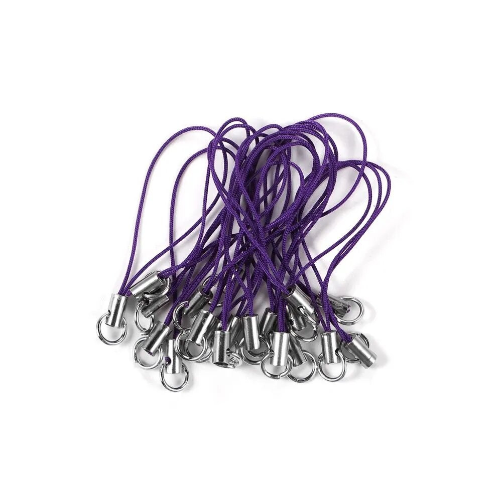 Шнурок для флешки, брелков, микс с кольцом 20 шт