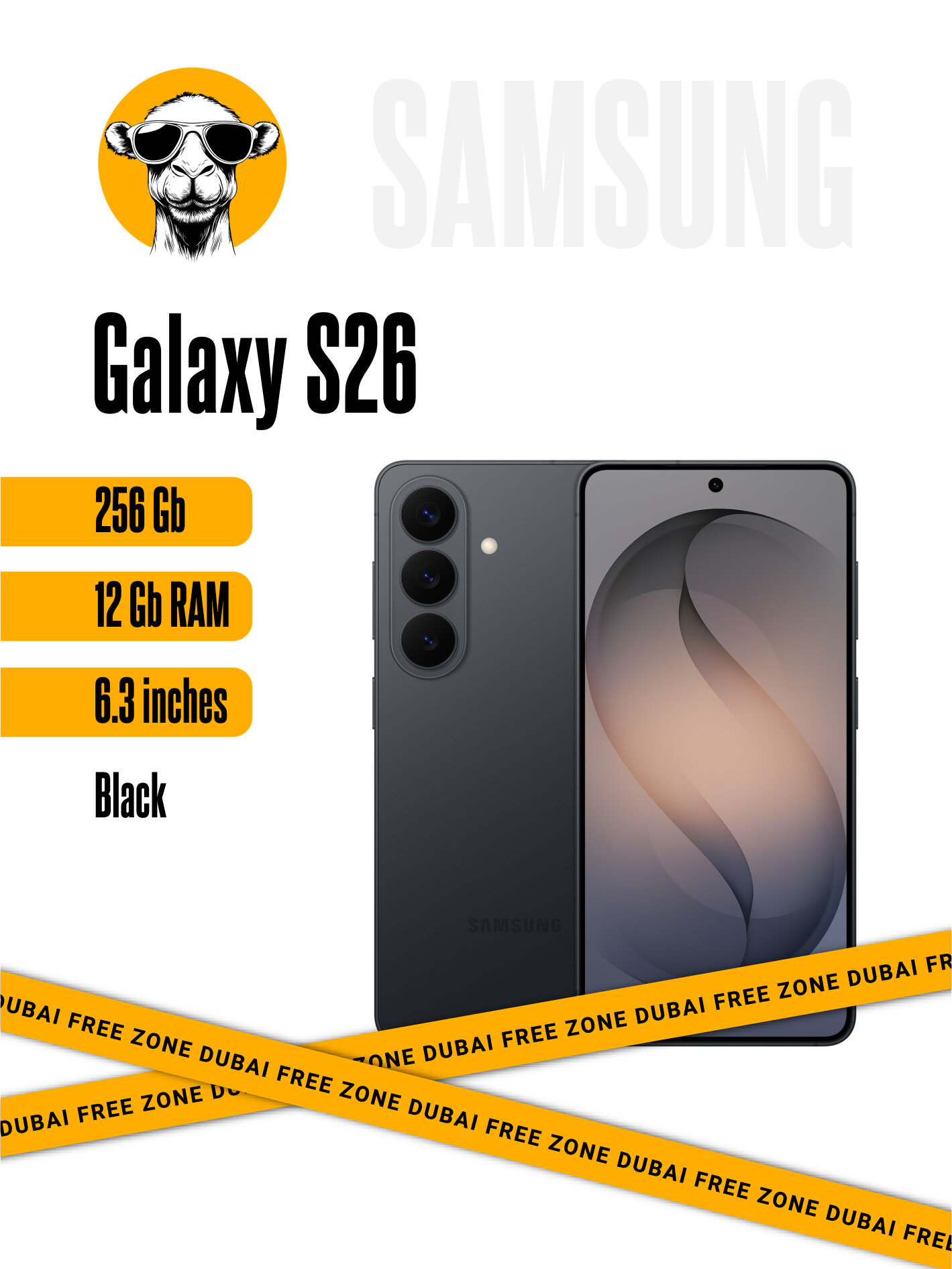 Смартфон Samsung Galaxy S26 12/256Gb Black