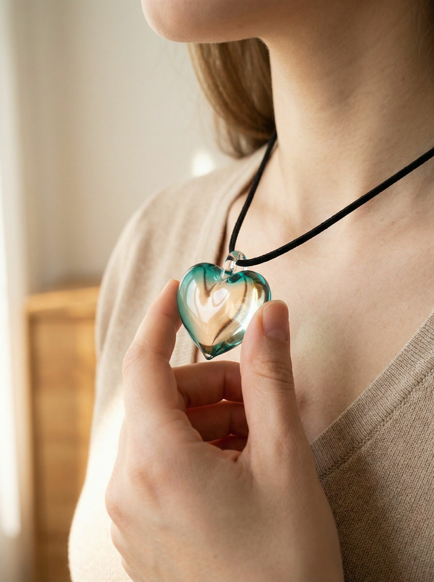 Подвеска, муранское стекло, стекло