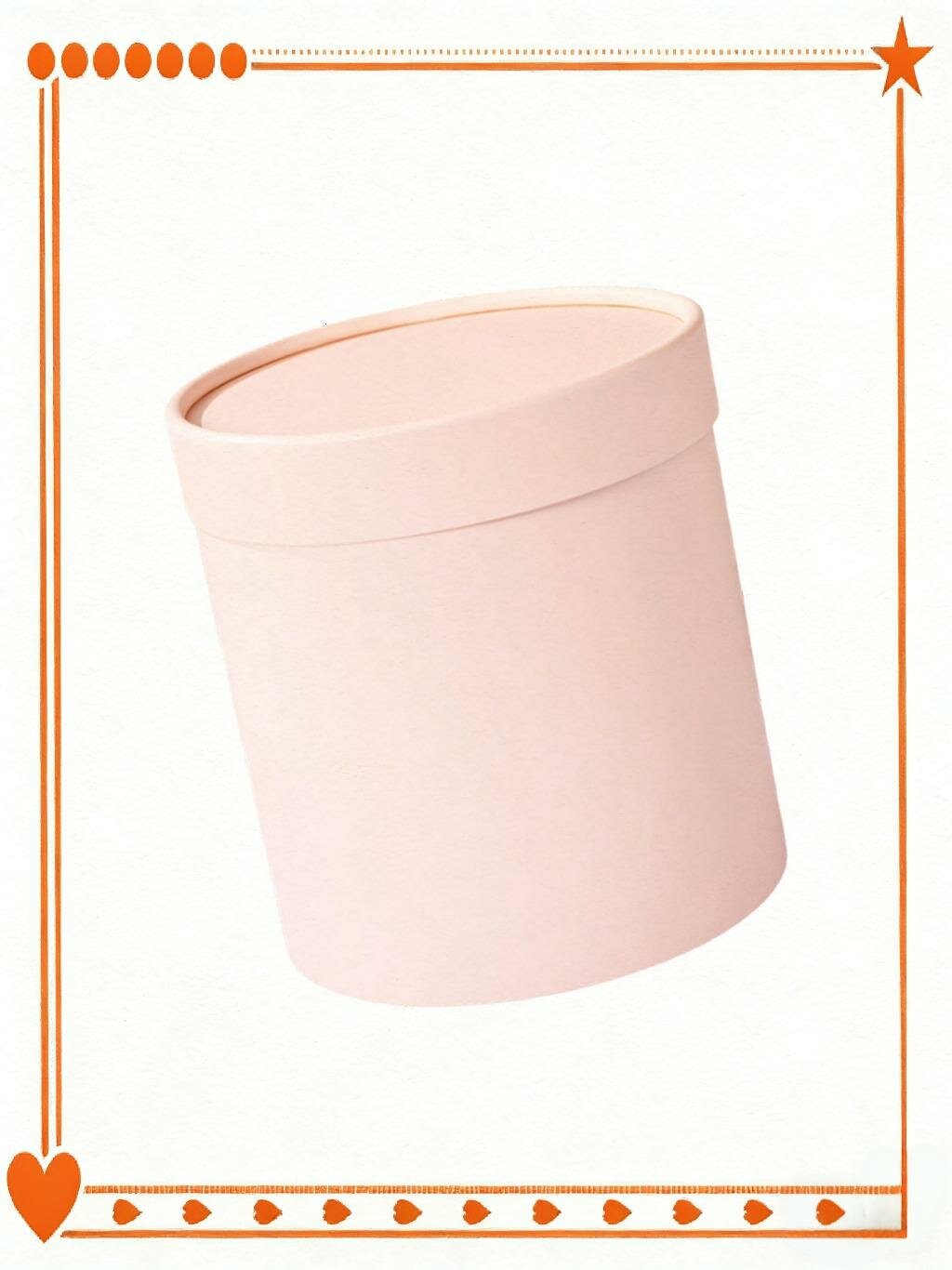 Декоративное цветочное ведро из картона, Розовый