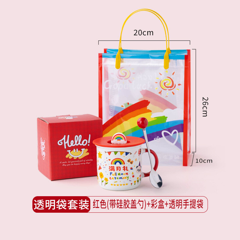 Детская керамическая кружка на день рождения, сувенирная кружка, кружка с мультяшным дизайном, имитация эмалированной кружки, подарок для детского сада, возможность персонализации.