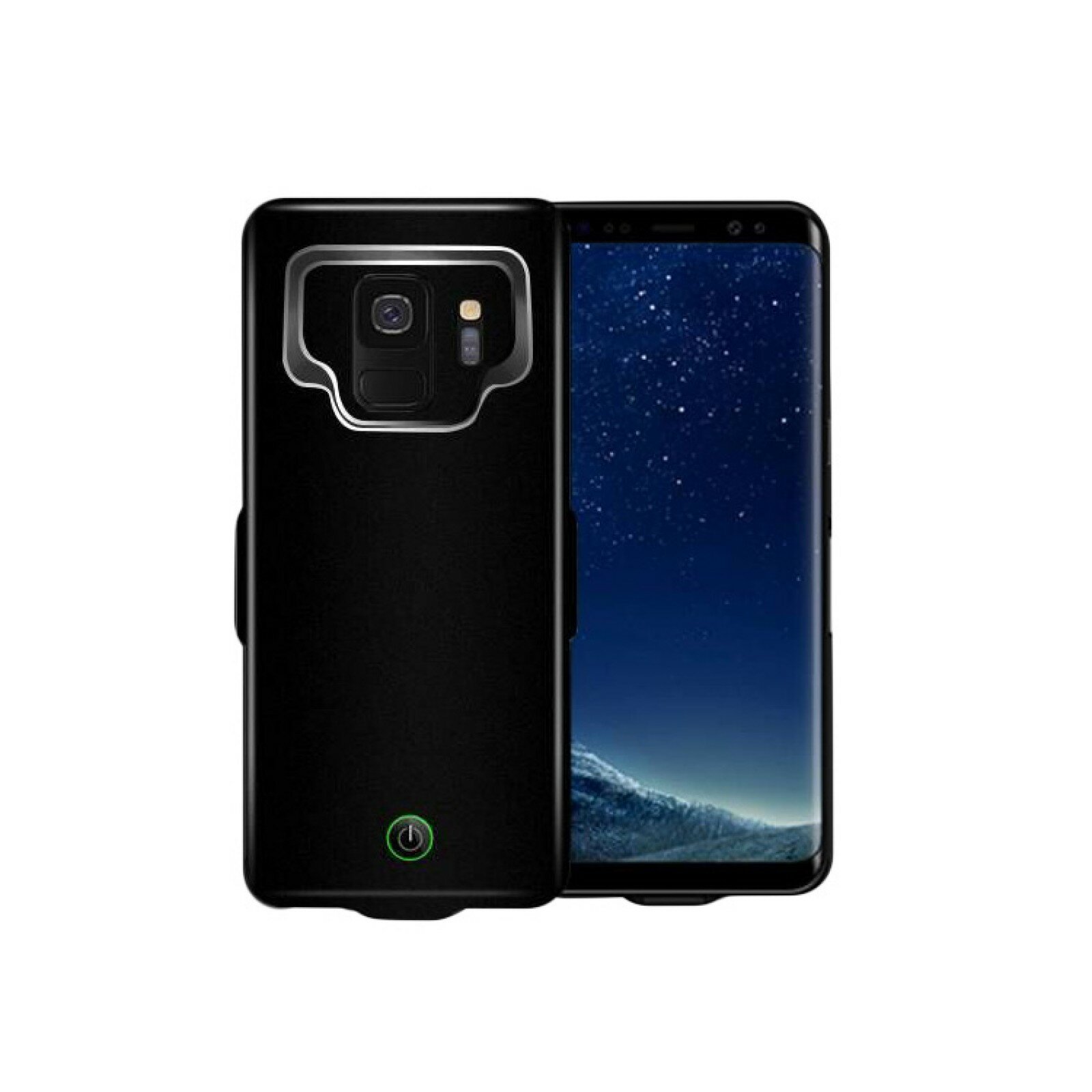 Чехол-бампер MyPads для Samsung Galaxy S9 Plus с аккумулятором 5000mAh черный