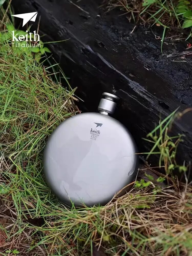 Фляжка Keith Titanium Ti9303 0.13 л, титан, для напитков