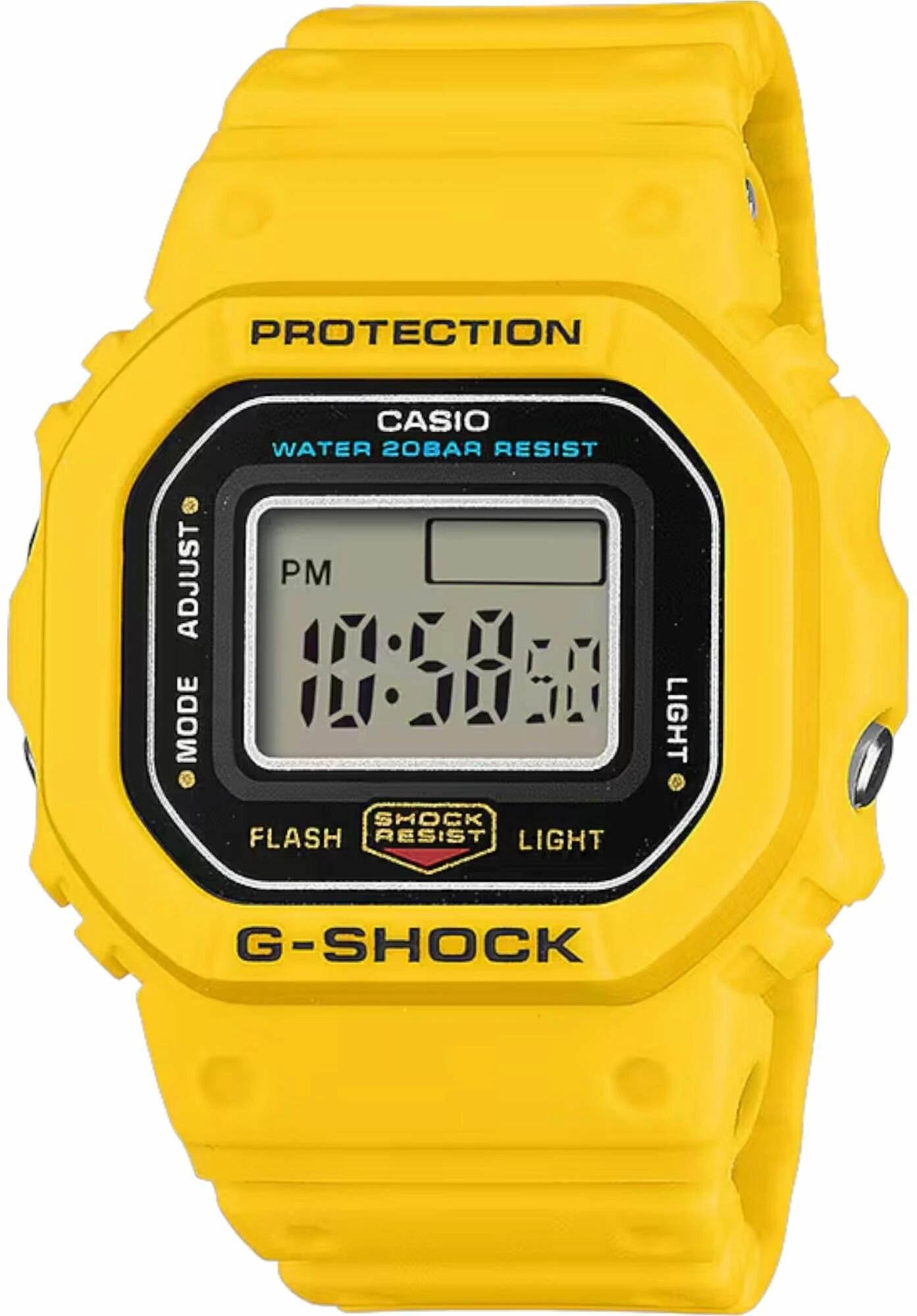Кольцо-часы Casio DWN-5600-9 из серии G-SHOCK NANO, желтые, водонепроницаемые