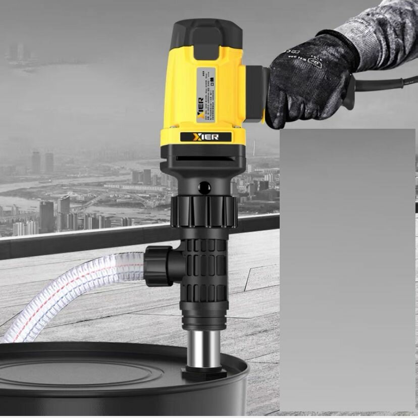 Бочковой химический насос 1кВт со штоком-трубой из нержавеющей стали 304