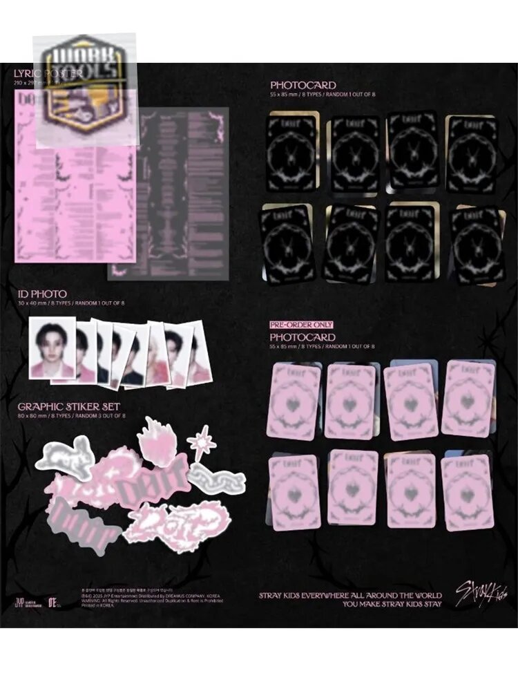 Музыкальный диск Stray Kids - SKZ IT TAPE 'DO IT' ACCORDION VER. 8PCS набор с фотокартами и лирикпостером — фото 1
