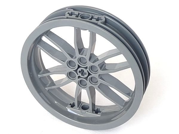 Wheel 75mm D. x 17mm Motorcycle, 88517 Dark Bluish Gray U