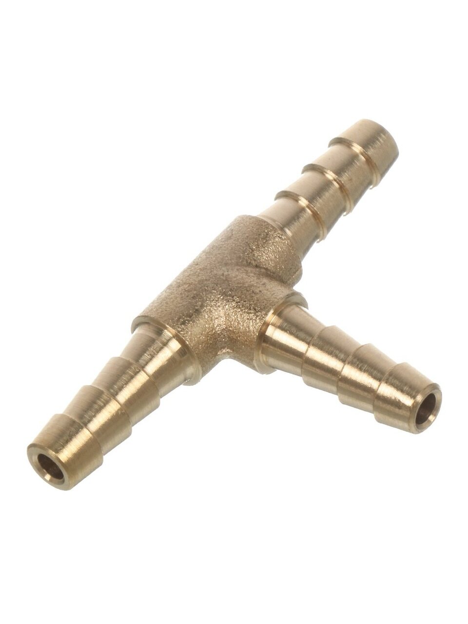 Тройник сварочный Профессионал 6 мм (0017) для газовых шлангов, латунный соединитель для полуавтомата и аргона.