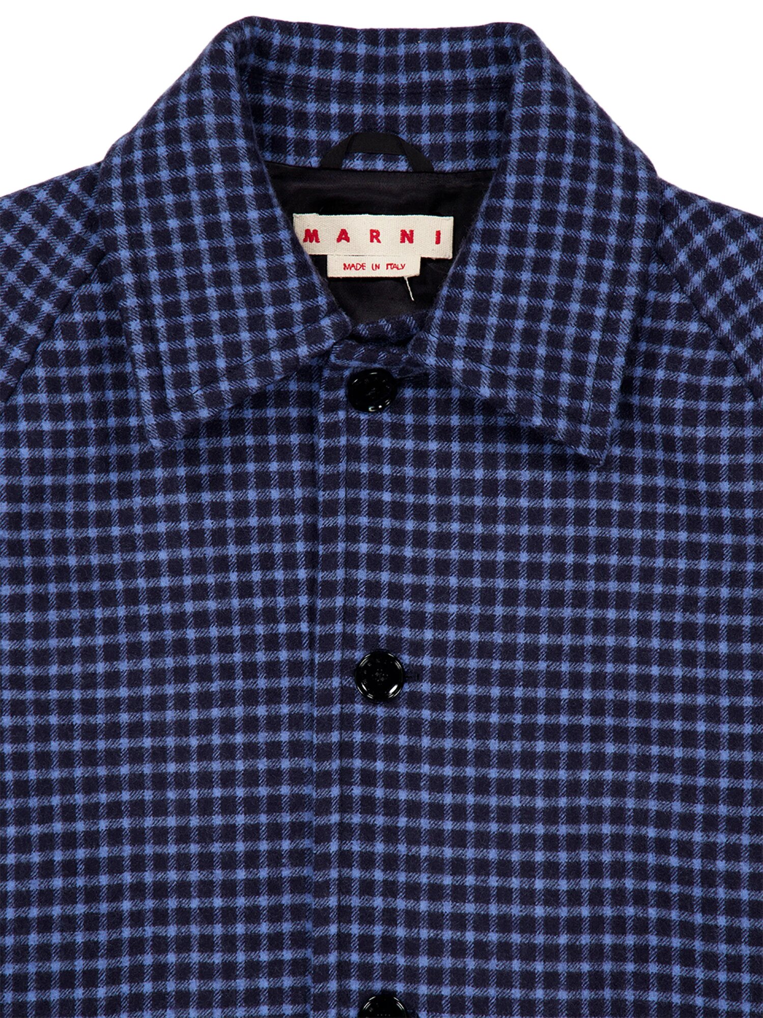Куртка Marni Buttoned checked jacket, размер 50, blue — фото 1