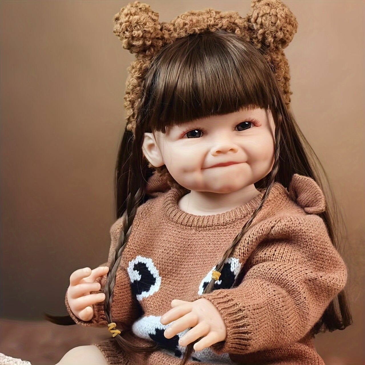 Девочка с силиконовой куклой длиной 55 См 22 дюйма