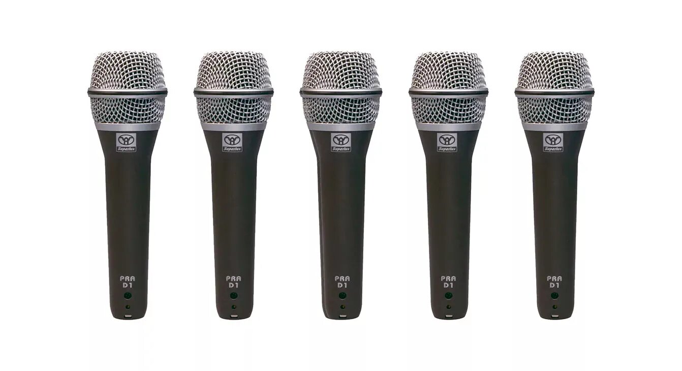 Вокальный микрофон Superlux PRAD5 Black (5 штук)