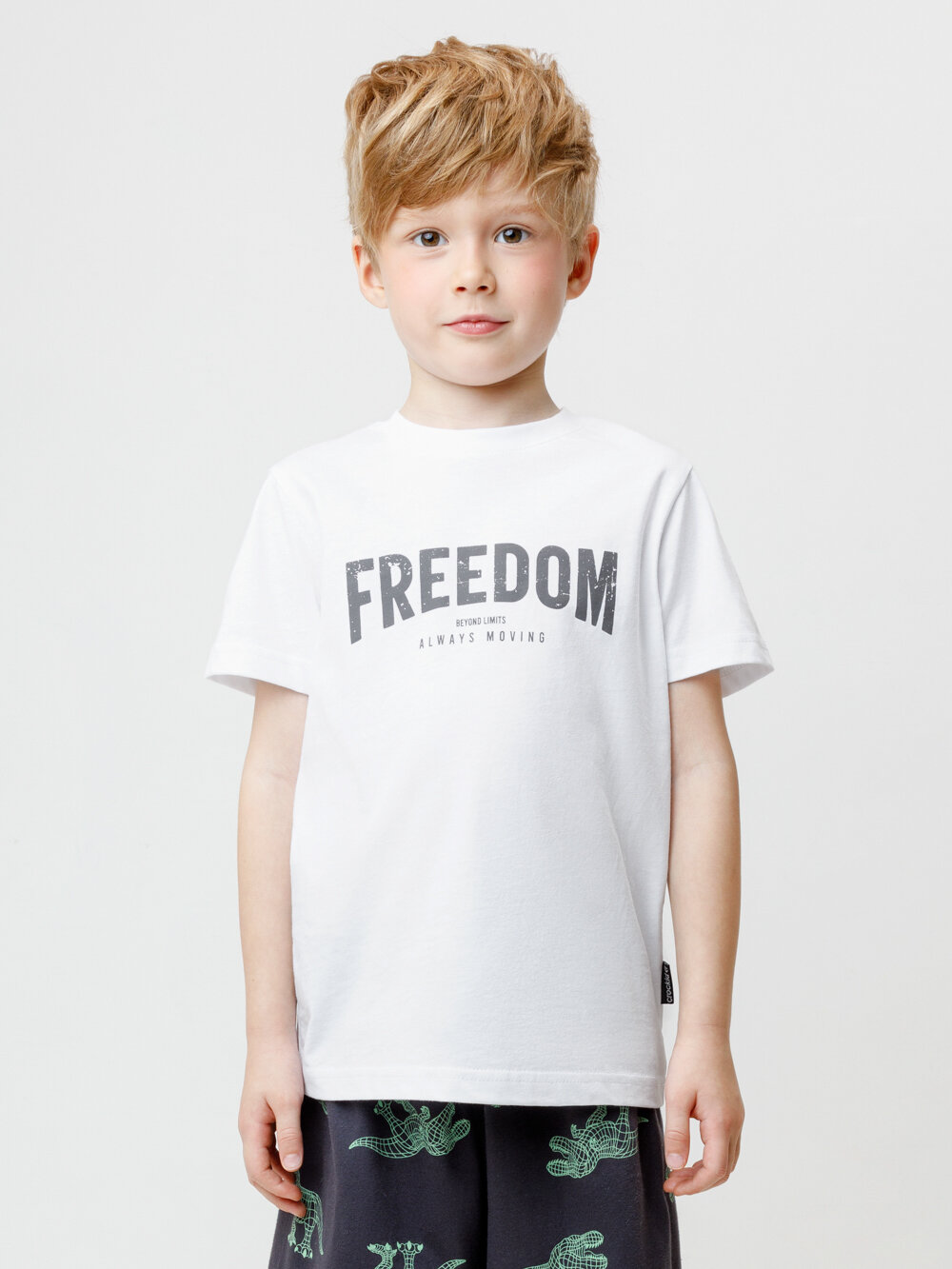 Футболка хлопковая с принтом для мальчика