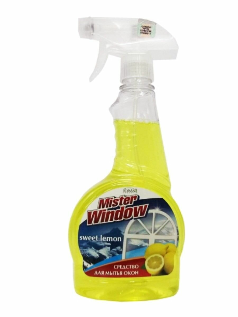 Ромакс Средство для мытья окон mister window Лимон 500мл