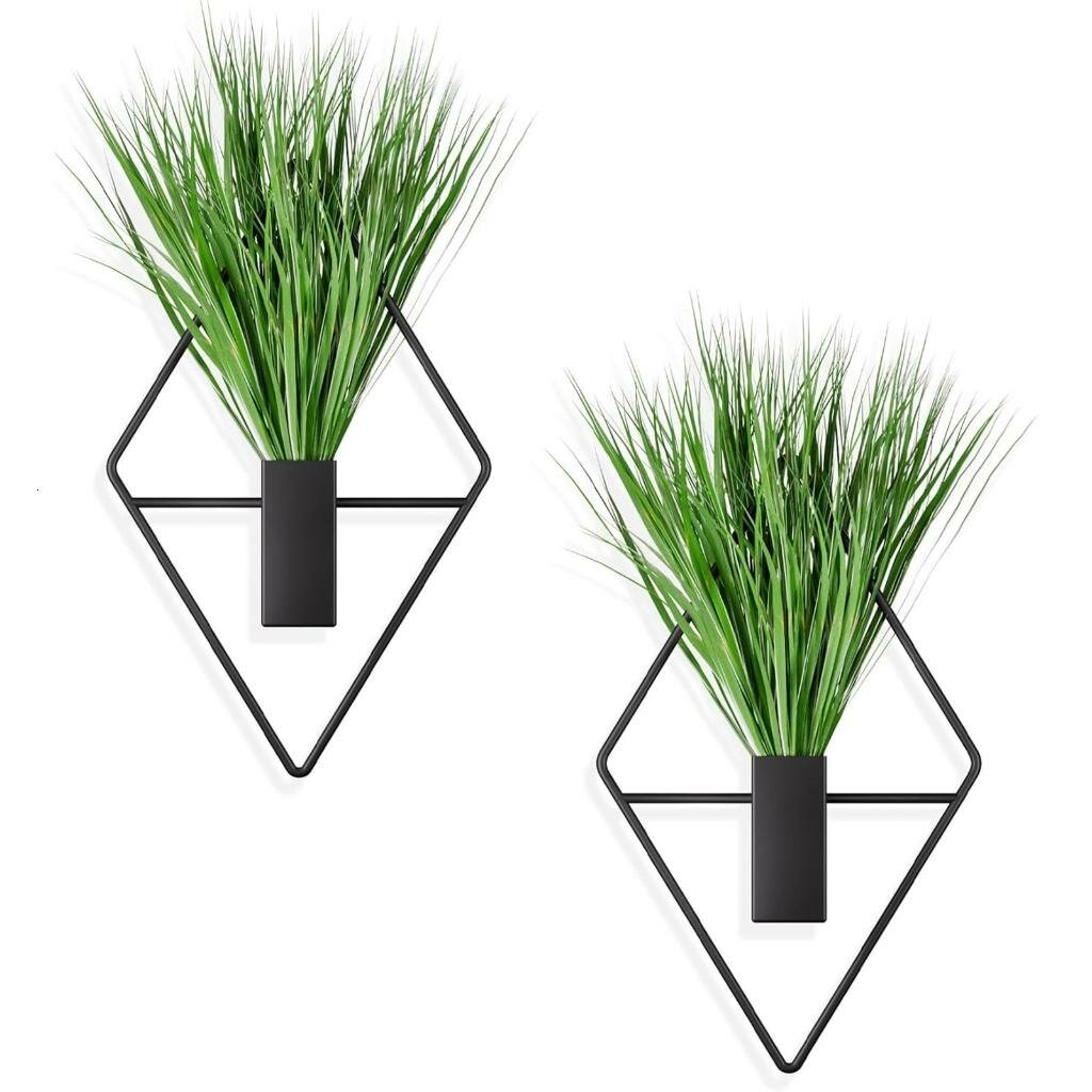Минималистичный настенный металлический вазон