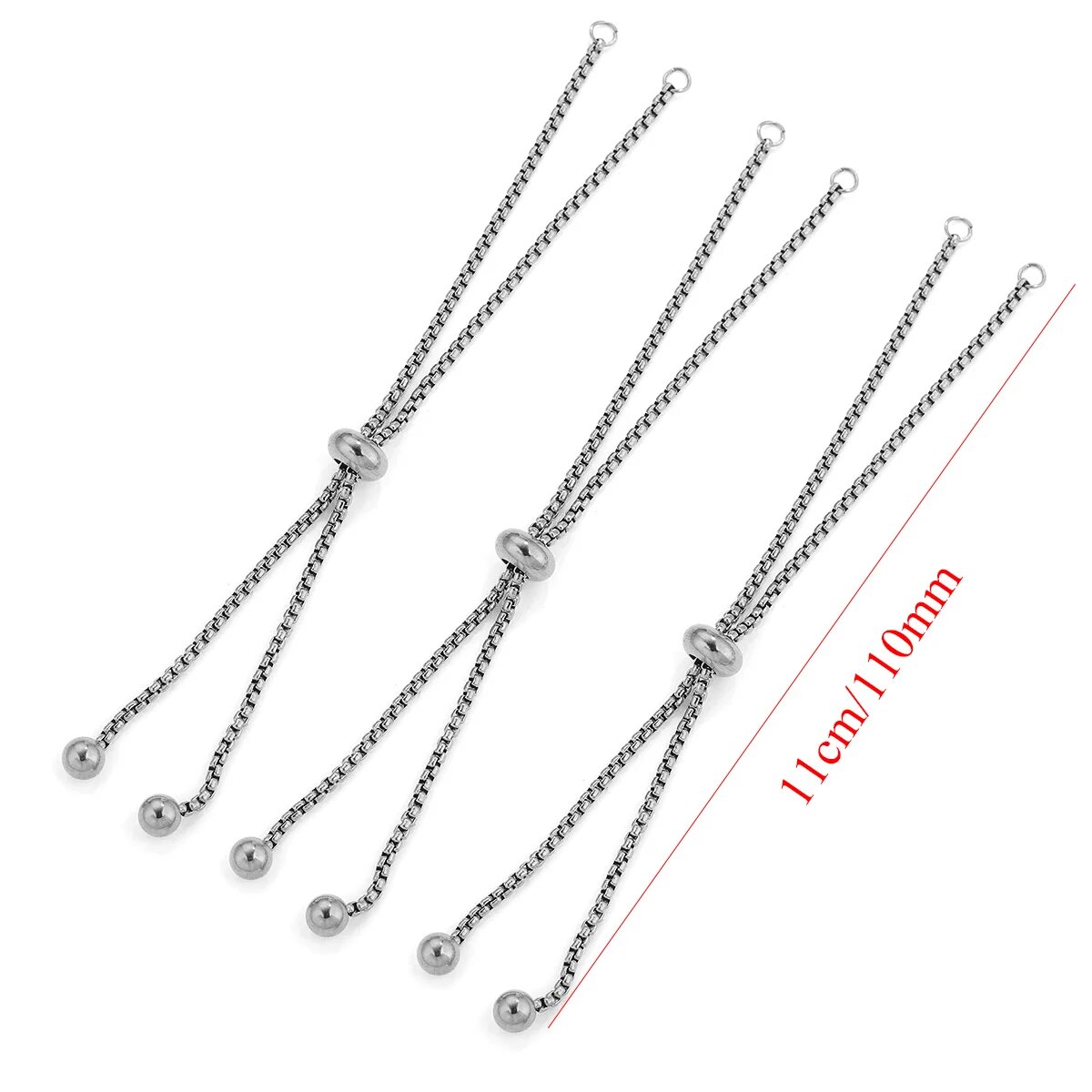 3 шт, регулируемые кольца из нержавеющей стали, Steel 110mm