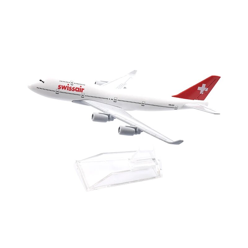 JASONTUTU Boeing 747 Swiss Air Airlines металлический самолет 1/400