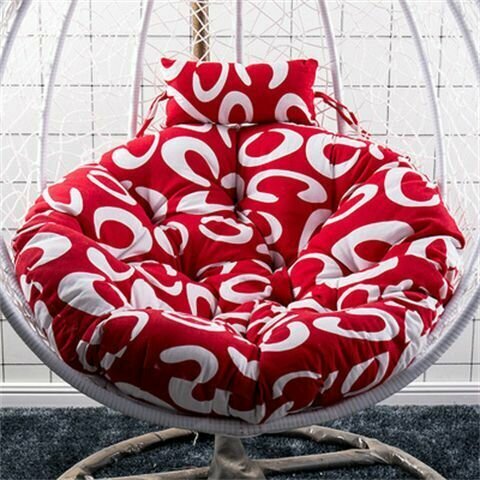 Подушка для подвесного кресла, подушка для одноместного подвесного стула, утолщенная подушка, подвесное кресло-гамак, съемная и моющаяся подушка для ротангового кресла.